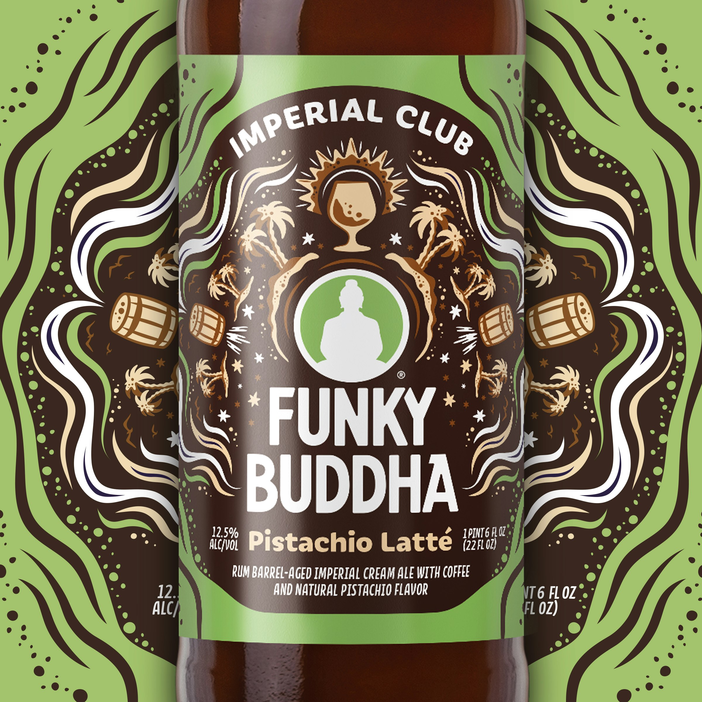 Rum Barrel-Aged Pistachio Latte - ALLOTMENT | Funky Buddha Online Shop